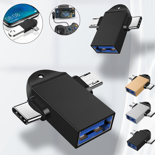 USB 3.0 mobile phone memory extender flash disk card reader Micro-USB ...