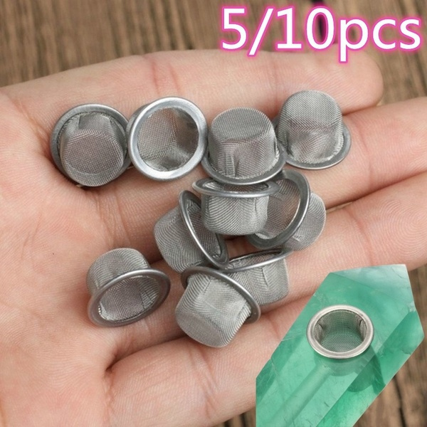 5/10Pcs Tobacco Smoking Pipe Metal Filter Screen Steel Mesh Smoking ...