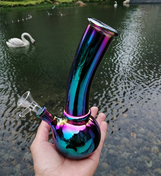 Mini Cool Glass Pipes Dab Rig Super Reflux System Oil Rigs with Clear ...