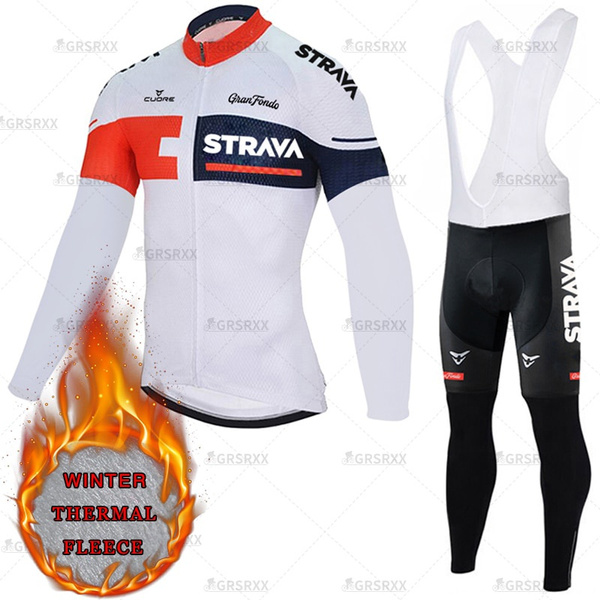 Men Winter Team Thermal Fleece Cycling Set 2021 Fleece Pro Cycling ...
