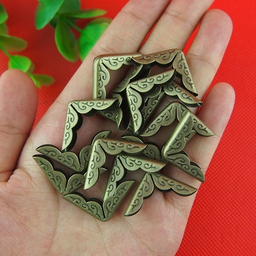 100Pcs/pack Metal Book Corner Card File Menu Metal Corners Protectors ...