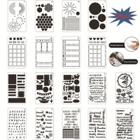 18PCS Journal Stencil Set Journal Planner Stencils for Bullet Dot ...
