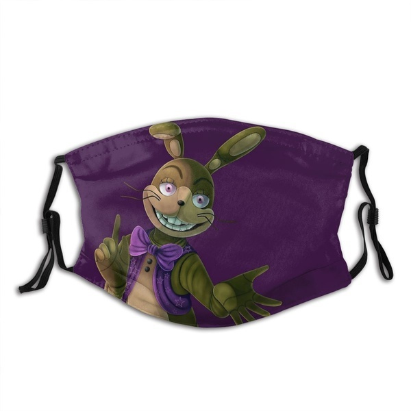 FNAF Five Nights At Freddy Glitchtrap Reusable Mouth Face Mask with ...
