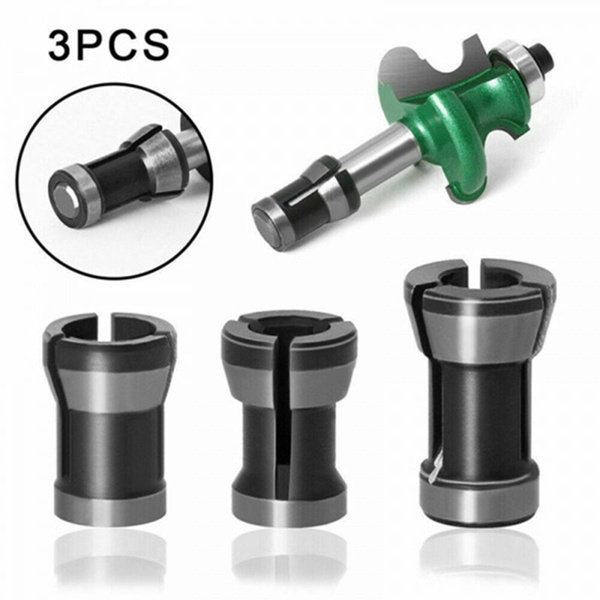 3pcs Woodworking Milling Cutter Chuck Conversion Set Woodworking ...