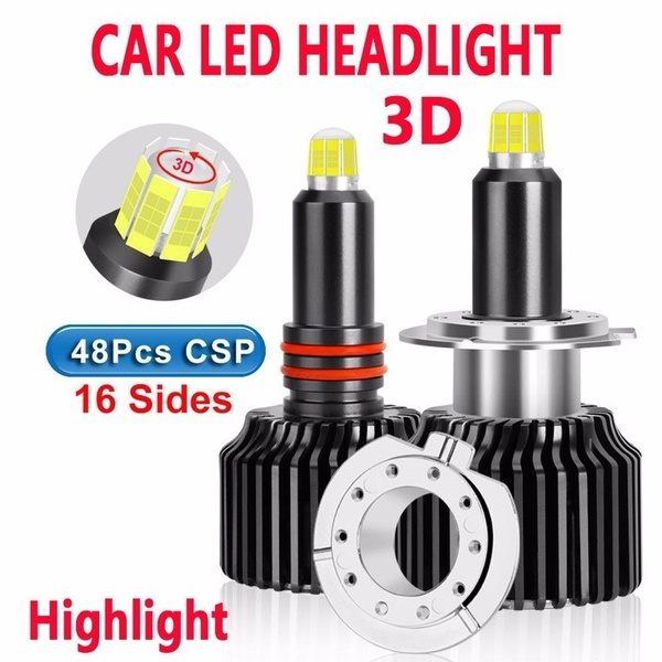 2PCS Car LED Headlight Bulbs 360 H1 LED Ultra H11 H7 9005 9006 Car LED ...