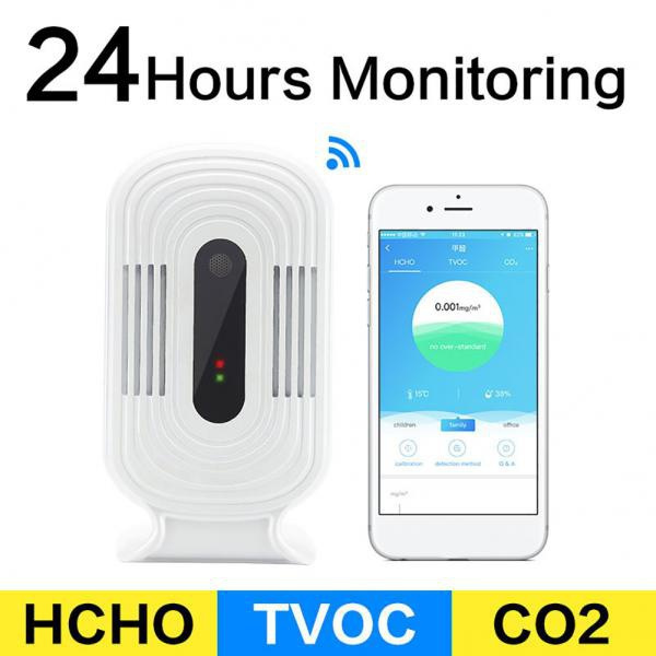 Portable Smart WiFi CO2 HCHO TVOC Smog Meter Air Quality Analysis ...