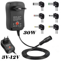 6-in-1 30W Universal Multi Voltage AC/DC Adapter Switching Power Supply ...
