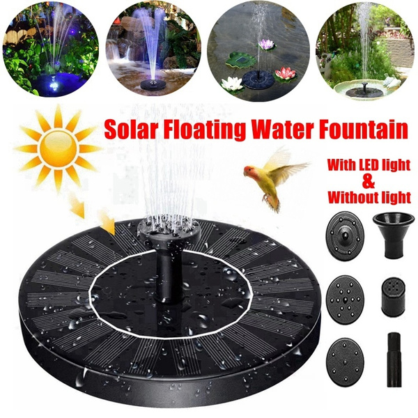 New Mini Solar Floating Water, Fountain Energy storage fountain with ...