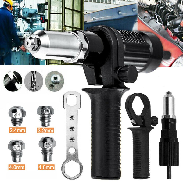 2021 NEW Electric Rivet Pop Nut Gun Cordless Drill Adapter Riveting ...