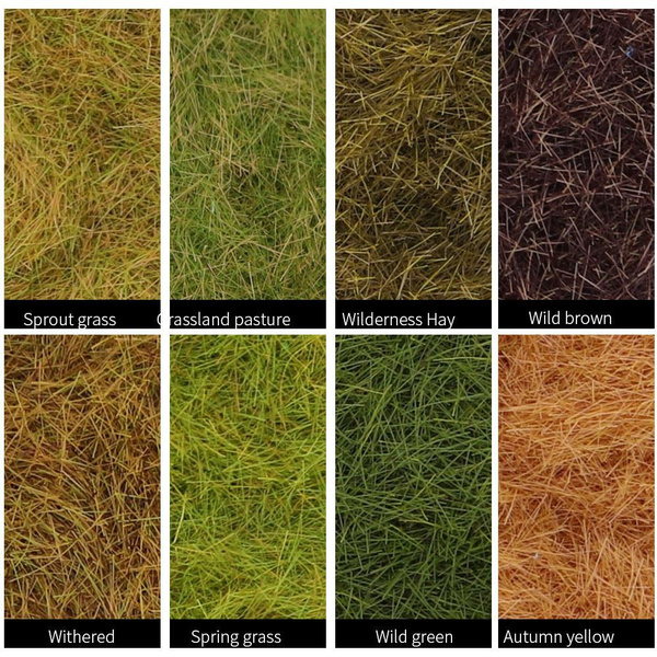 30G/bag 5Mm Model Static Grass Tree Powder Flocking Foliage Railway ...