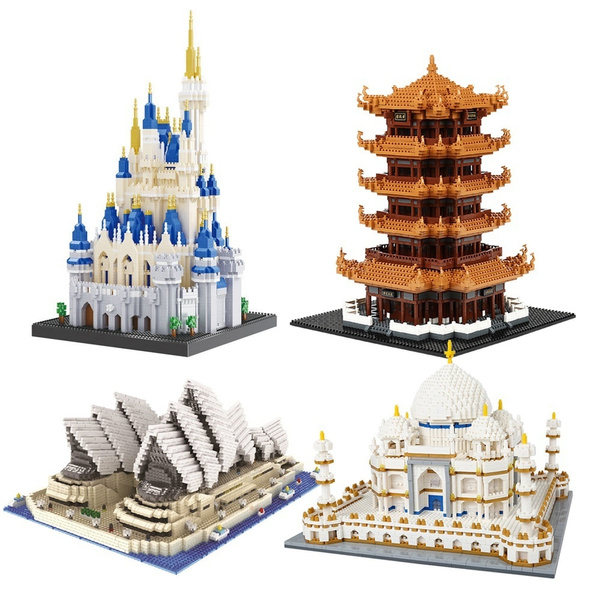 World Architecture Famous Building Blocks DIY 3D Puzzles Toys Wuhan ...