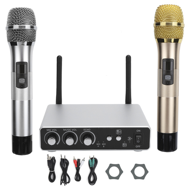 K28 Wireless Microphone with Receiver Box Mic System for Home Karaoke ...