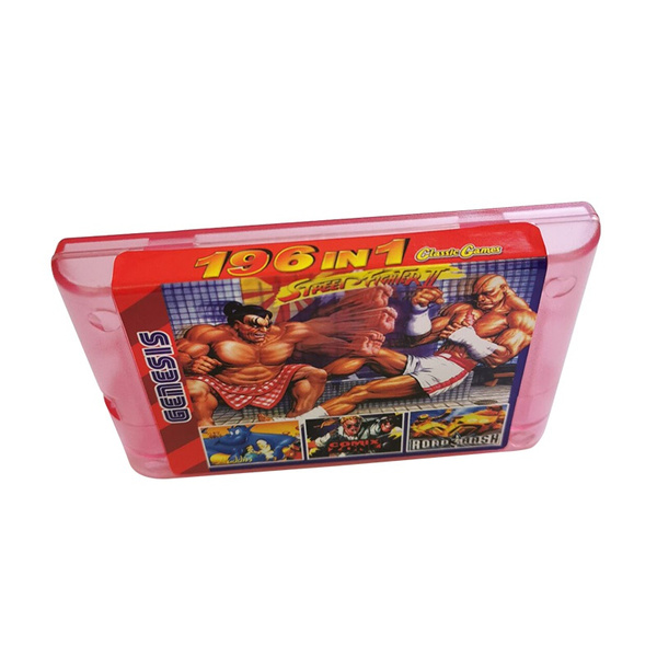 196 in 1 Multi Cartridge Games For Sega Genesis Mega Drive PAL NTSC ...