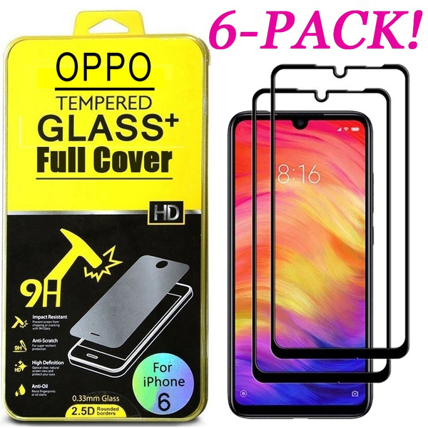 3/6Pack 9H 0.3mm HD Full Cover Tempered Glass Screen Protector For OPPO ...