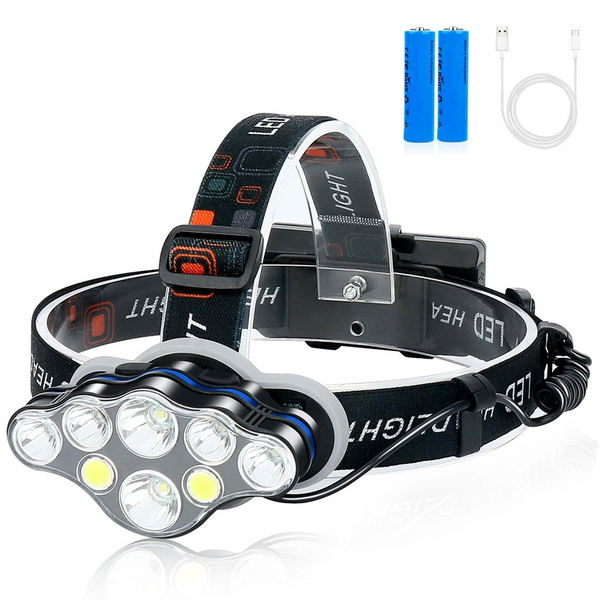 Super Bright LED Headlamp with LED Bulbs 5000 Lumen Waterproof Outdoor ...