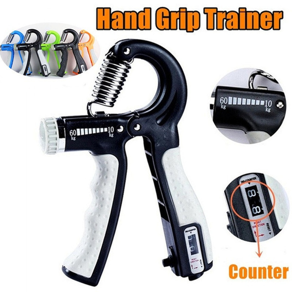 Hand Grip Trainer Gripper Strengthener Adjustable Gym Wrist Strength ...