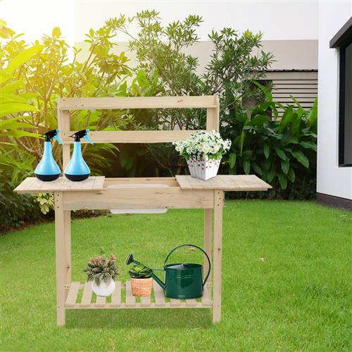 Wooden Garden Workbench Sliding Table Top | Wish