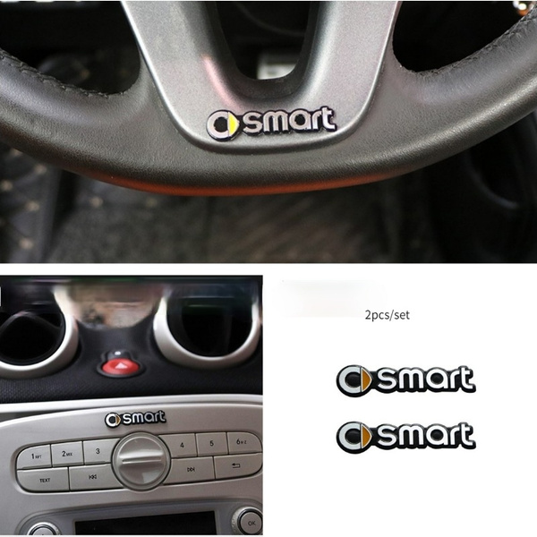 Car Sticker Steering Wheel Styling Audio Decoration For Smart 453 451 ...