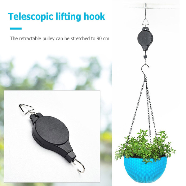 Telescopic Garden Hook Hanging Orchid Plant Pots Bird Cage Free ...