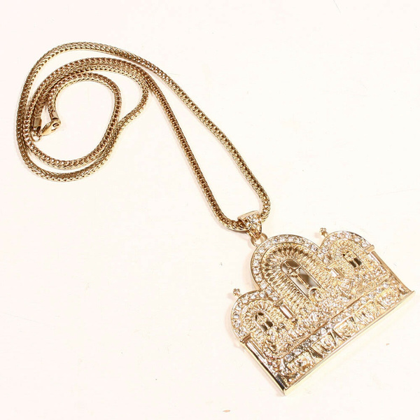 Big The Last Supper Jesus Hip Hop Chain 36" Inch Franco Gold tone | Wish