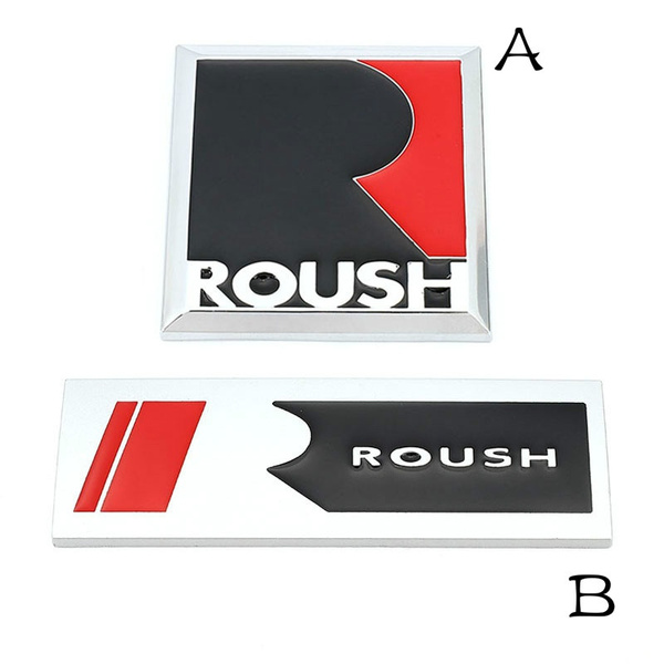 3D Metal R ROUSH Emblem Badge Car sticker Auto Side fender Trunk Decals ...