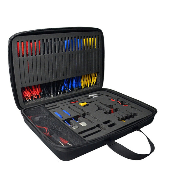 92pcs Car Diagnostic Cables Tool Kit Universal Probe Wire Multimeter ...