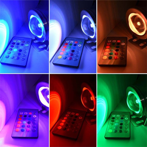 Waterproof 10W RGB LED Light Garden Fountain Pool Pond Spotlight Super ...