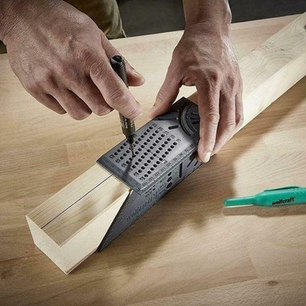 Multifunctional Woodworking Three-dimensional Positioning Ruler Wood ...