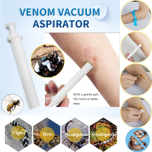 Portable venom vacuum aspirator First Aid Survival Vacuum Aspirator PVC ...