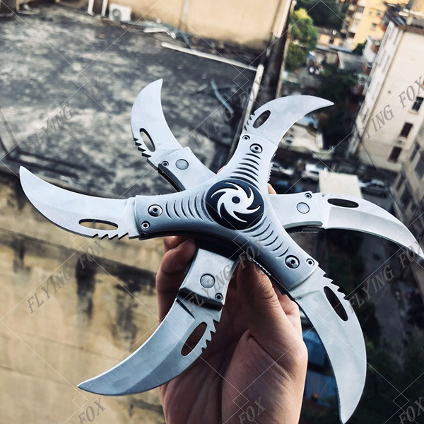 Ninja Combat Knife EDC DetachableDOUBLE LAYER Six-blade Naruto Throwing ...
