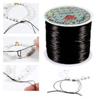 10M/50M/Roll Strong Elastic Stretch Crystal Beading Cords Thread String ...