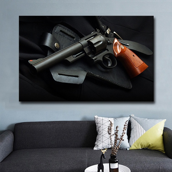 Wall Art Home Decor Ready To Hang, rifle,artillery,Smith & Wesson ...