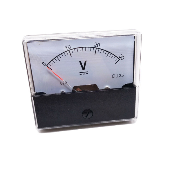 Analog Panel Volt Voltage Meter Voltmeter Gauge DH-670 0-30V DC | Wish