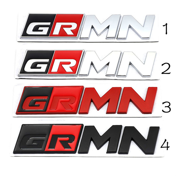 3D Metal Car Sticker GRMN Logo CENTURY Decal for Toyota HV YARiS GRMN CENTURY RZ RC RS Prius GR ...