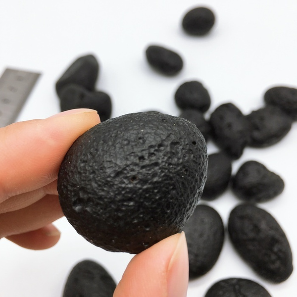 Rare Natural Meteorite Black Tektite Specimen | Wish
