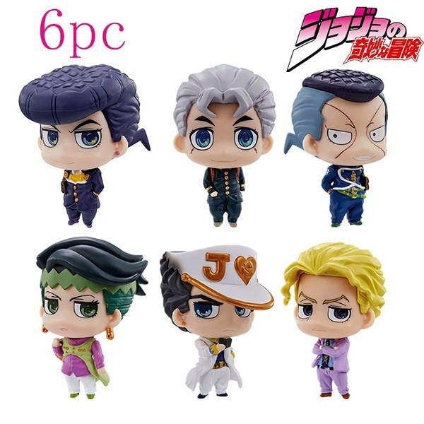 6PCS/Set JoJo's Bizarre Adventure Kujo Jotaro Higashikata Josuke Rohan ...