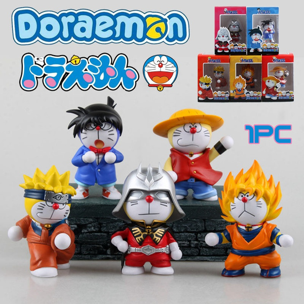 10cm Doraemon Cos Gokou Detective Conan Uzumaki Naruto Monkey D. Luffy ...