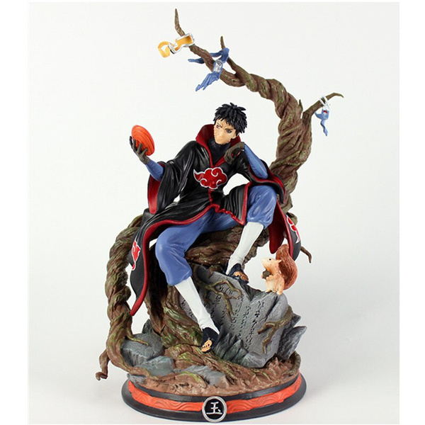 32cm Anime Akatsuki Series Uchiha Obito Tobi Scene Gk Statue Model ...