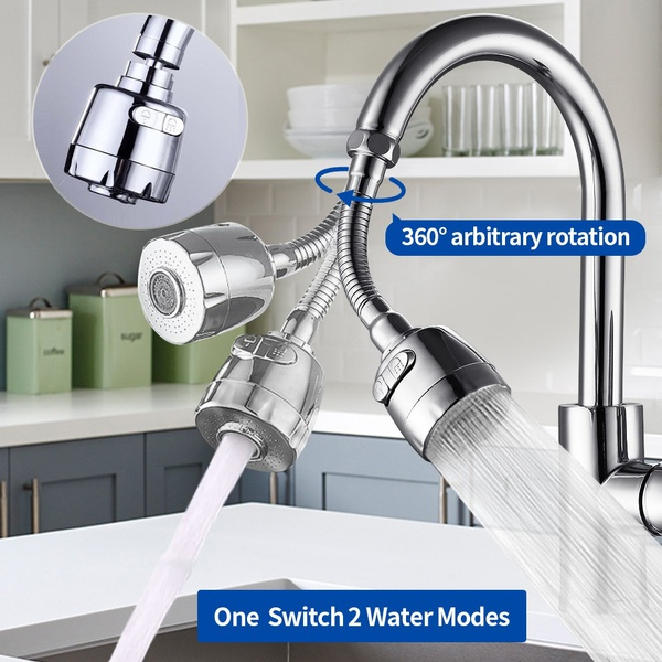Flexible Stainless Steel Kitchen 360 Degrees Rotatable Sink Faucet ...