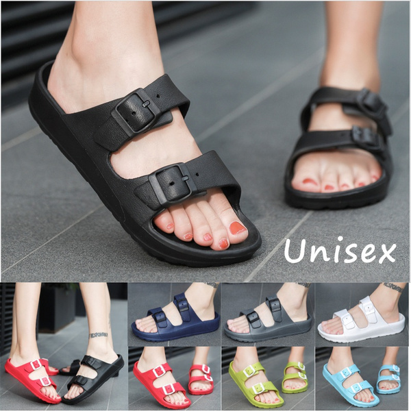 Classic Summer Unisex Lightweight Slide Slippers Couples Sandals Indoor ...