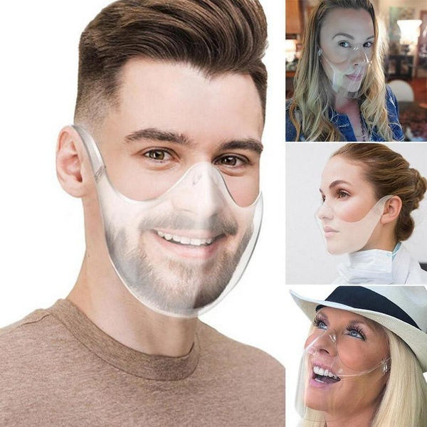 2021 Latest Fashion Transparent Reusable Clear Face Masks,Breathable ...