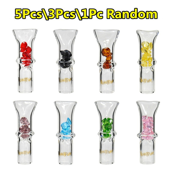 5Pcs\3Pcs\1Pc Random Color Diamond Decorative Glass Filter Nozzle 8Mm ...
