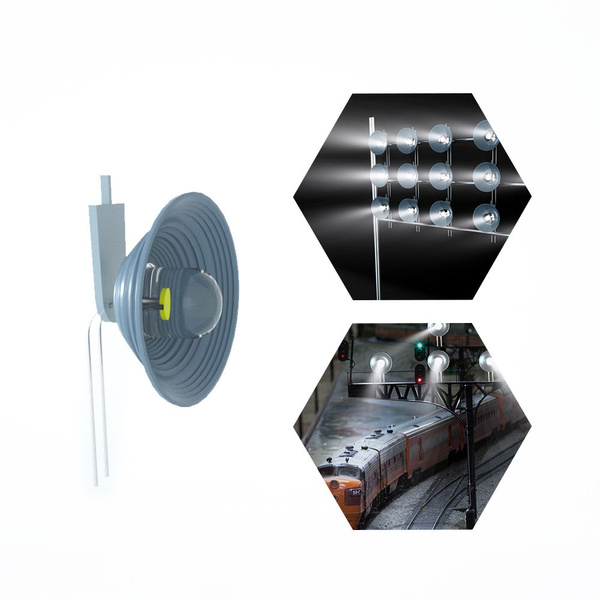 Ho Scale Model Station Spotlights 1/87 Train Lights Railway Layout Leds ...