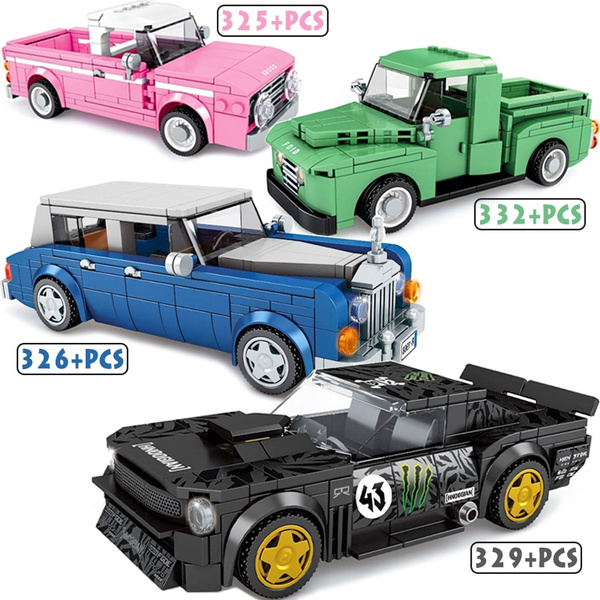 New Super Car Building Blocks Racing Cars Toys Assembly Model DIY ...