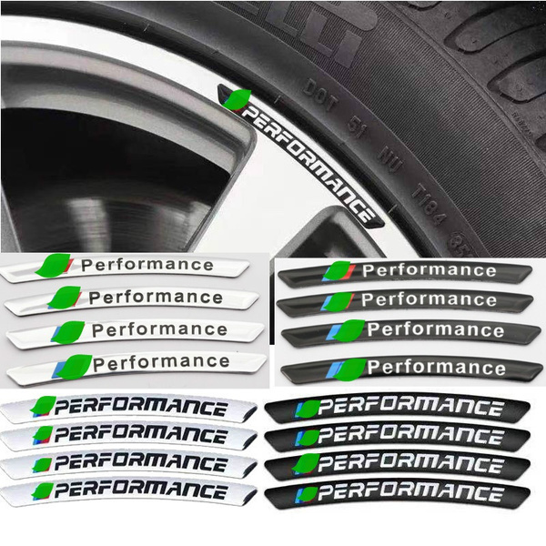 4pcs Car Wheels Rims Emblem Badge Sticker Logo Decal For B-M-W 2 3 5 7 ...
