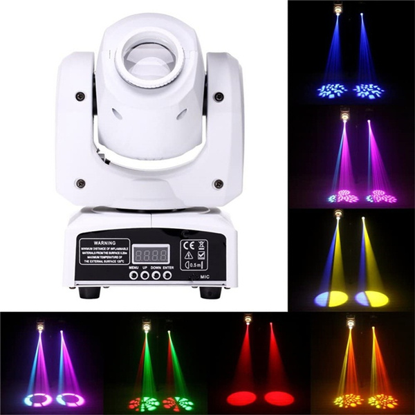15 Colors and 8 Gobos DJ Lights 9/11 Channel 30W LED Stage Light with ...