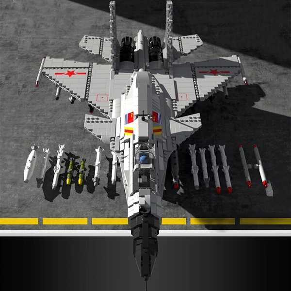 New 1999Pcs Military Bricks Air Fighter Aviation Aircraft Flying Shark ...