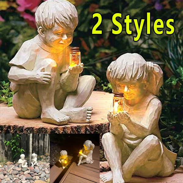 The 2021 New Home Is Suitable for A Hot Child Garden Statue with A Sun ...
