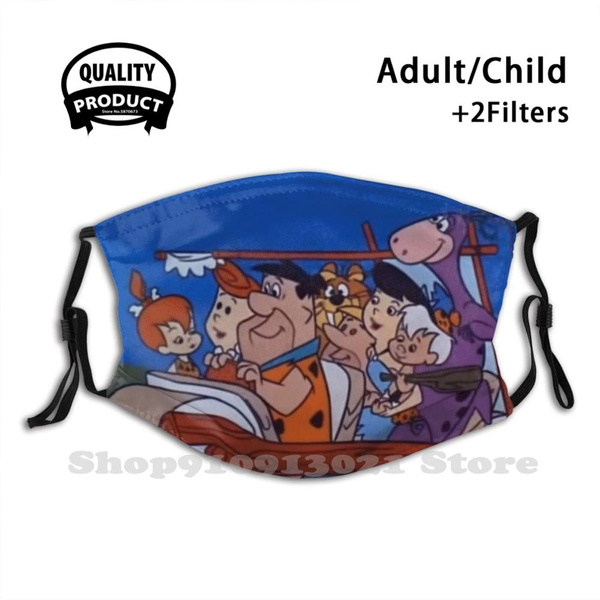 Half Face For Men Women Ladies Winter Masks Flintstones Cartoon Fred ...