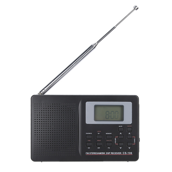 CS‑106 Full Band Radio Mini FM/AM/SW/MW/LW/TV Receiver with Digital ...